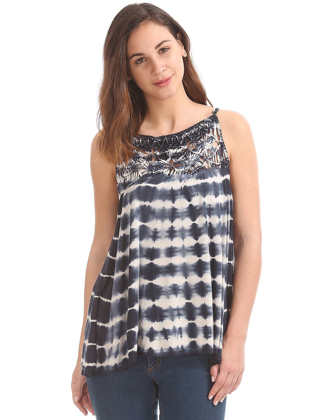Buy Elle Studio Tie Dyed Split Back Tank Top - NNNOW.com